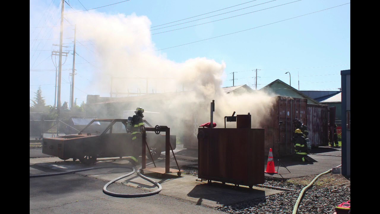 Cowlitz 2 Fire & Rescue Live Burn Prop - YouTube