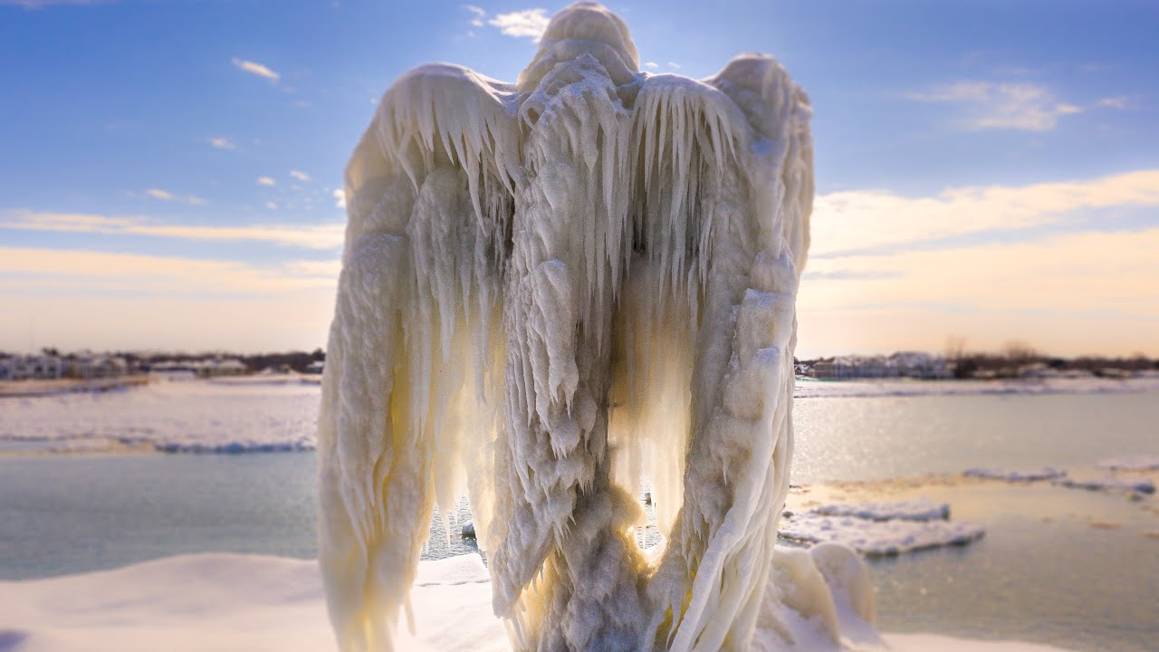 New Buffalo Ice Angel A Must See! Naturally Formed By Mother Nature ...