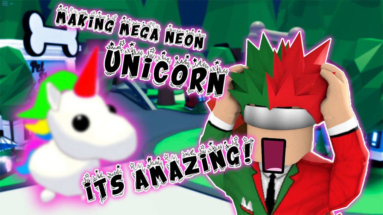 MAKING MEGA NEON UNICORN! *SO AMAZING!!!* | ROBLOX Adopt Me - YouTube