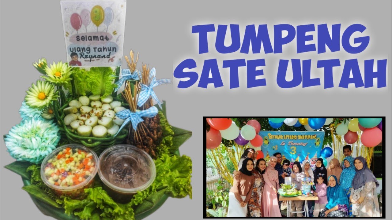 Cara Membuat Tumpeng Sate Ulang Tahun - YouTube