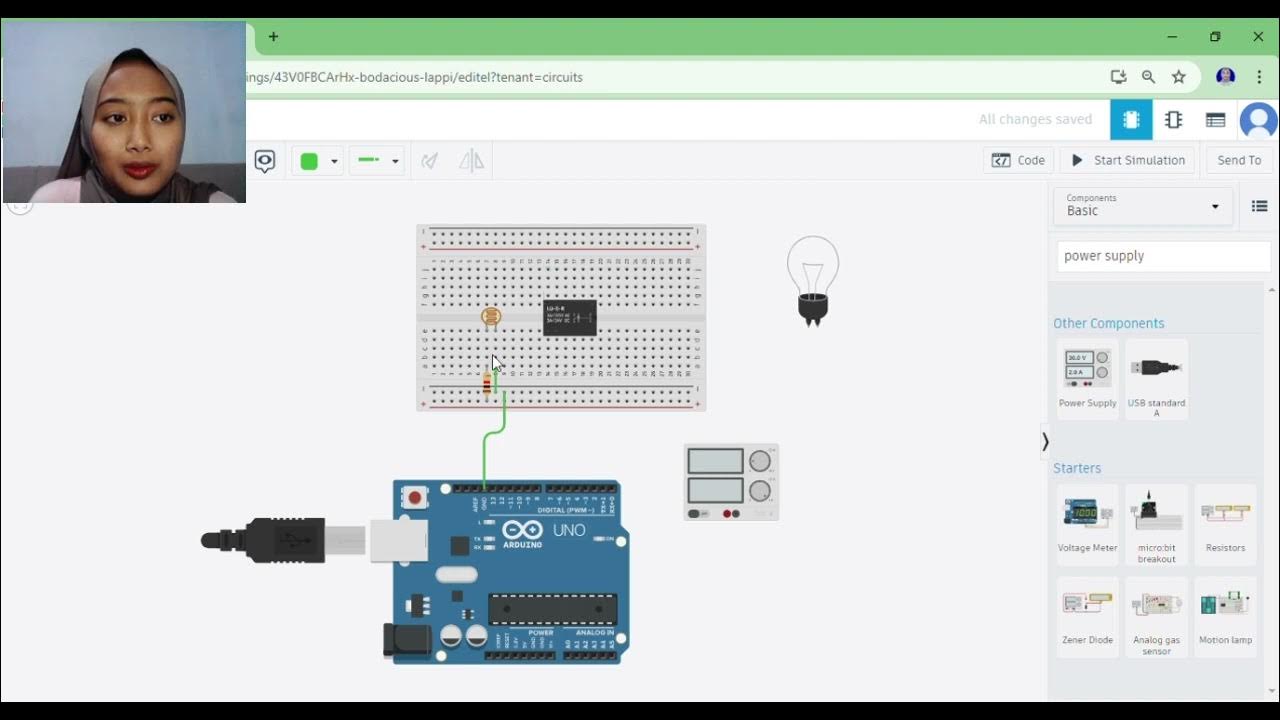 Simulasi Tinkercad dalam Membuat Lampu Otomatis dengan Sensor Cahaya LDR Menggunakan Arduino ...