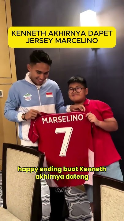 Kenneth akhirnya dapat jersey Marcelino #sepakbolaindonesia - YouTube