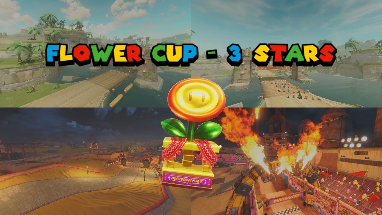 Mario Kart World - Flower Cup - 3 Stars - 150 cc - YouTube