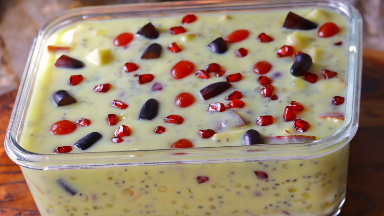 Fruit Custard Pudding