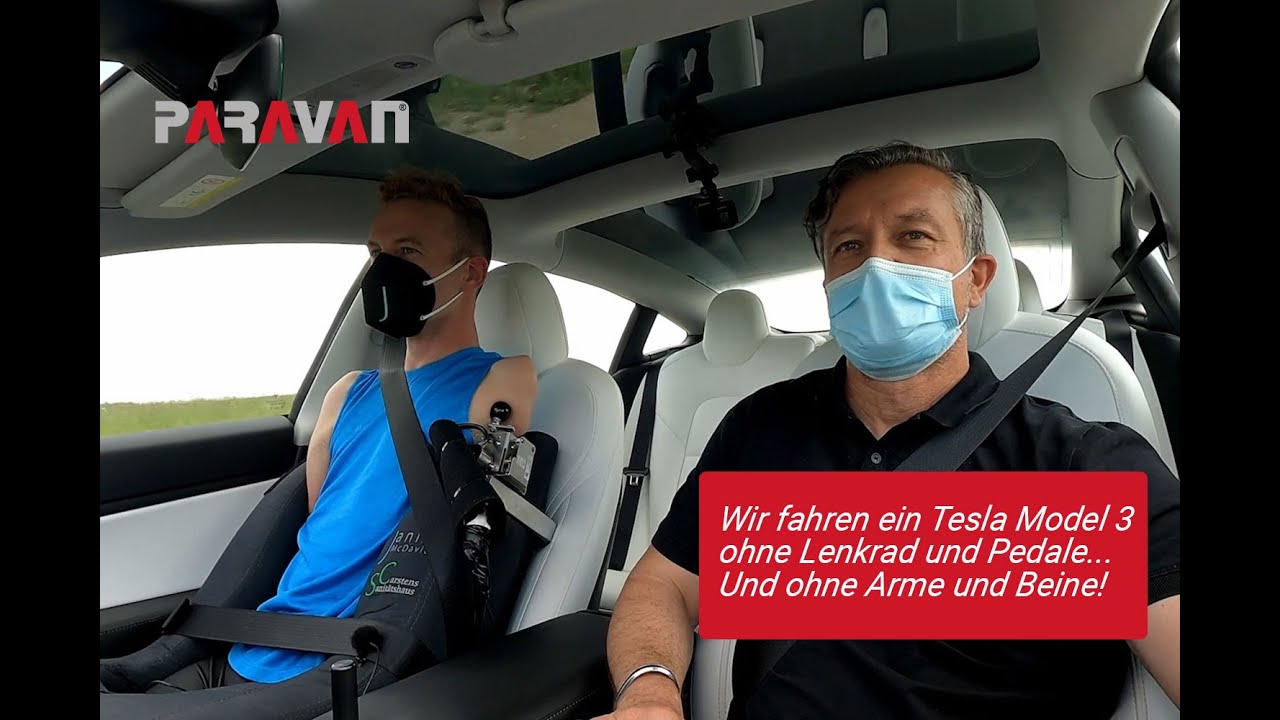 Ein Tesla ohne Lenkrad und Pedale - YouTube