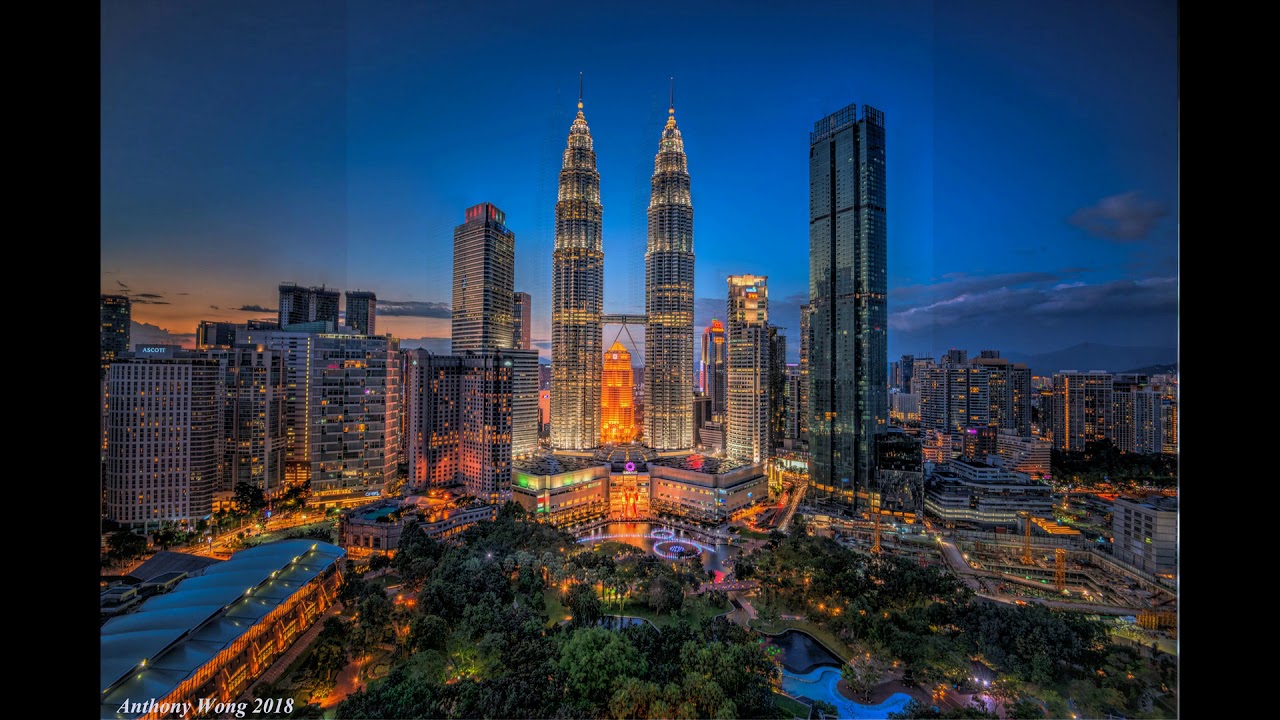 KLCC Night View From Trader Hotel - YouTube