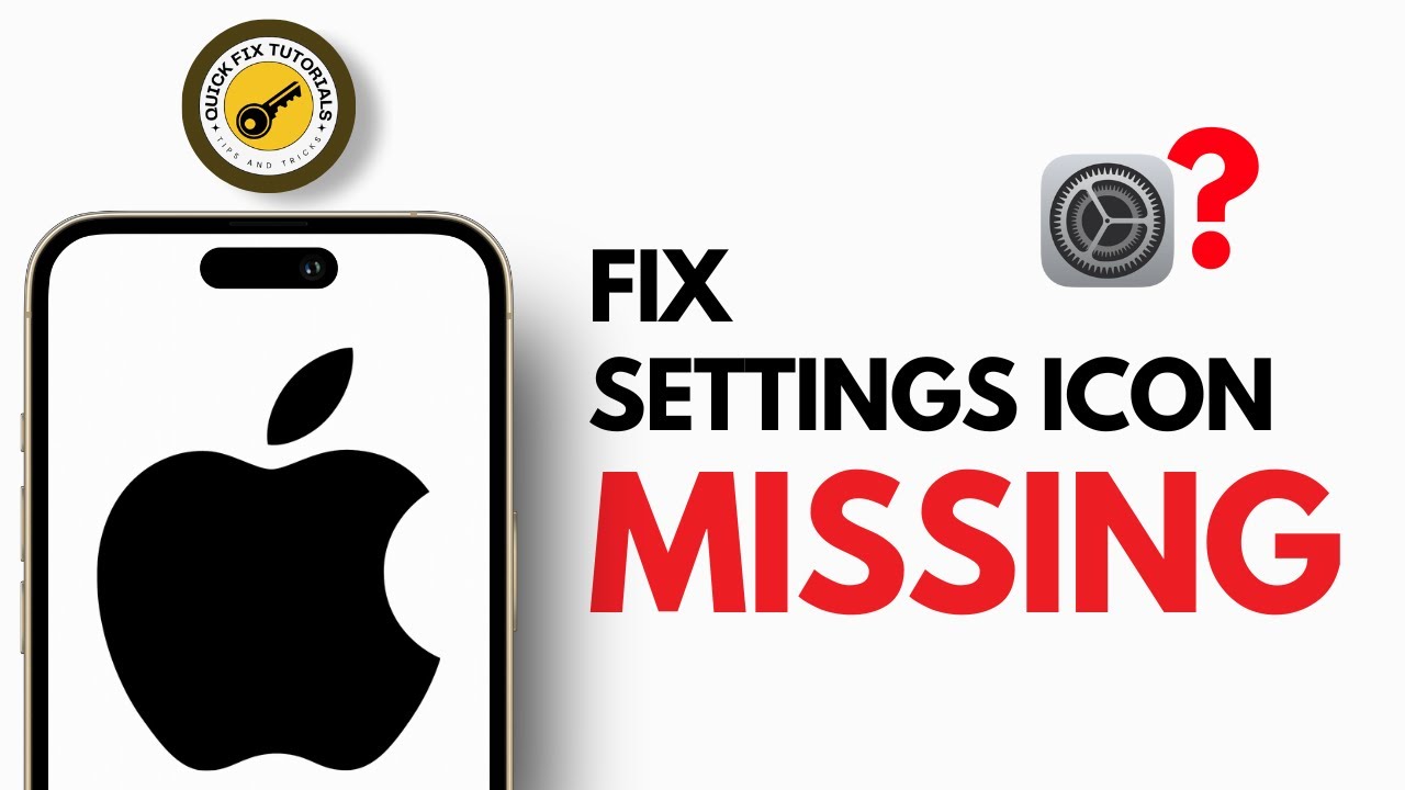 Settings icon missing from the Home screen of iPhone - YouTube
