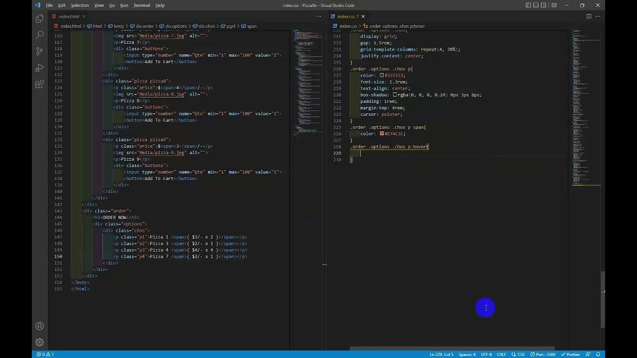 How to Hover Over One element in CSS and see the Change in Other Element - YouTube