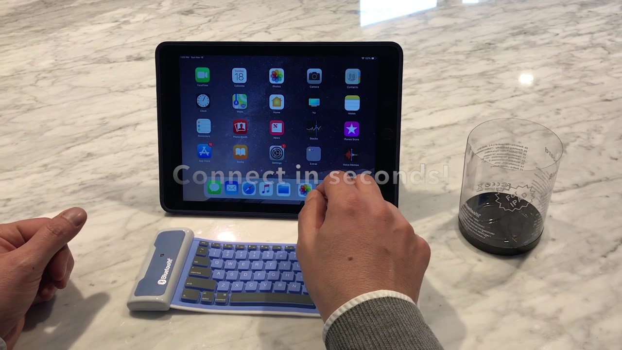 "Type Out of the Box" Portable Keyboard - YouTube