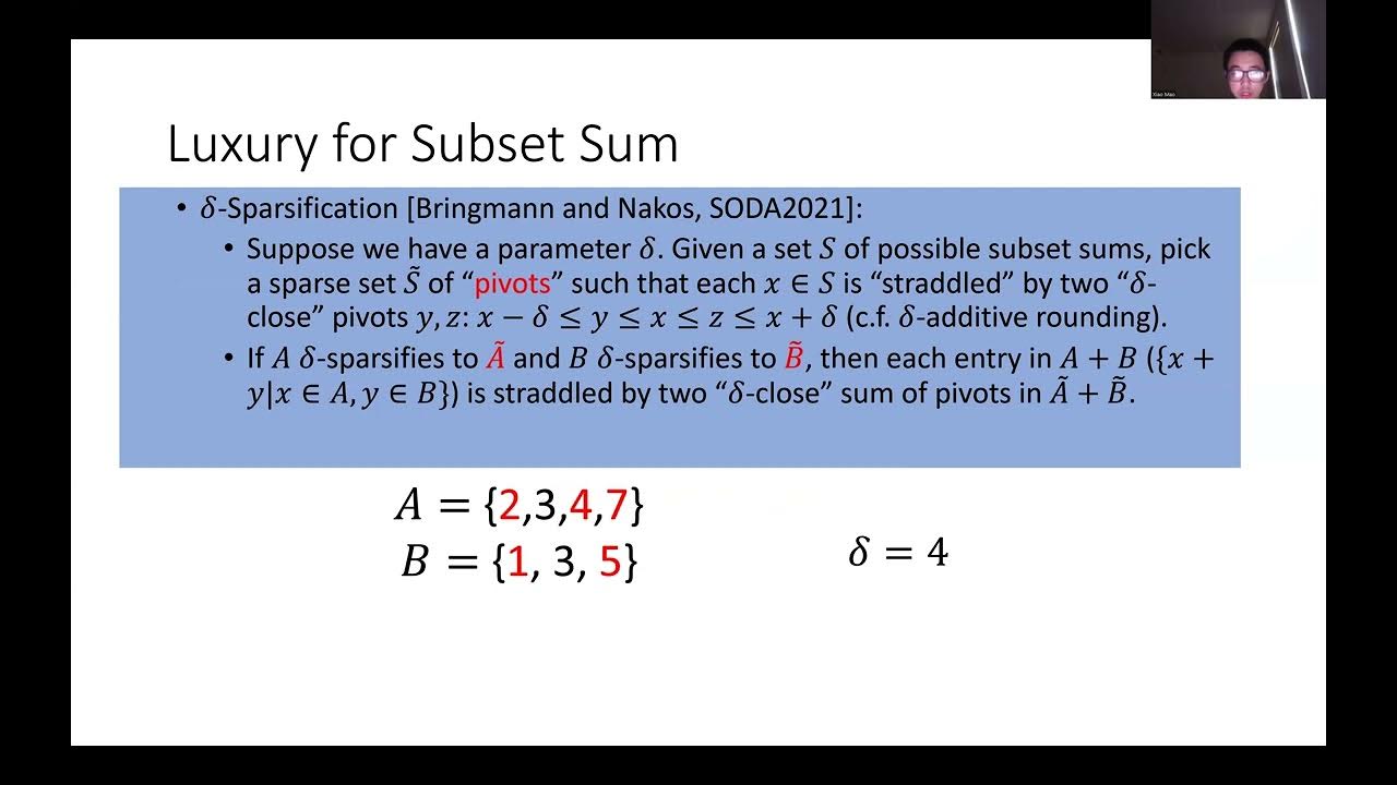 STOC24 3 A 2 (1 − ε)-Approximation of Knapsack in Nearly Quadratic Time - YouTube
