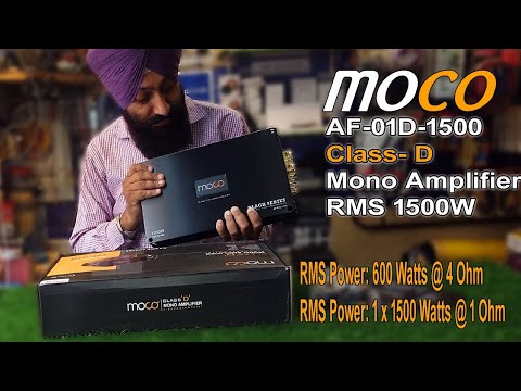 MOCO AF-01D-1500 | Class “D” Mono High Power Amplifier (RMS 1500W) - YouTube