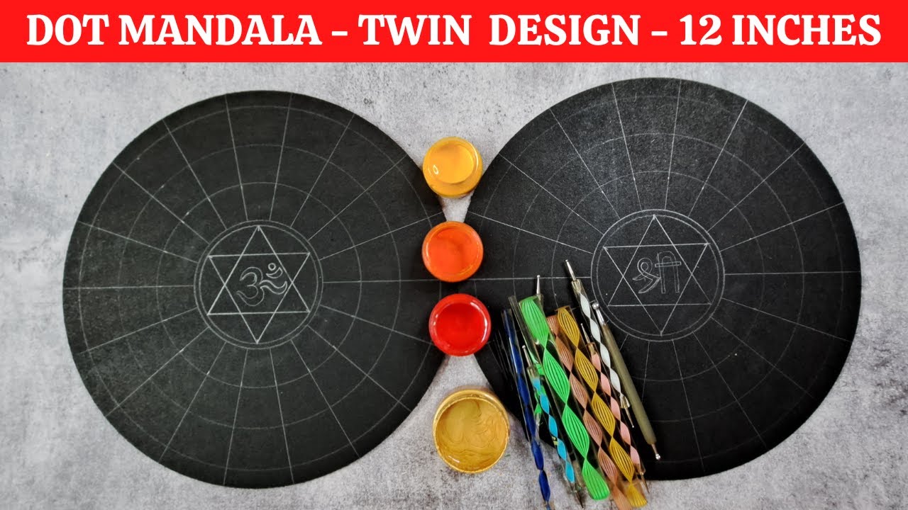 Dot Mandala on MDF | Dot mandala for beginners | Mandala Art | 149 ...