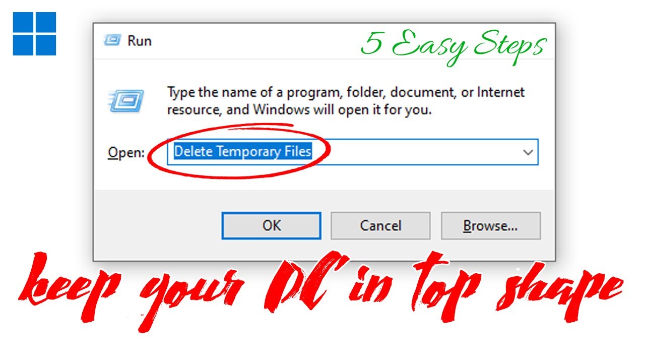 How To Delete Temporary Files From Your Windows PC | 5 Easy Steps ...