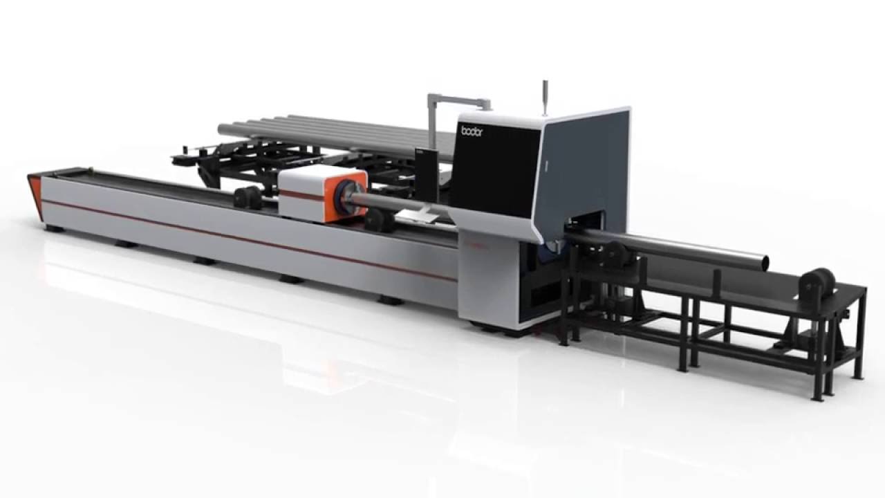 Bodor T6E metal tube fiber laser cutting machine with auto loading ...