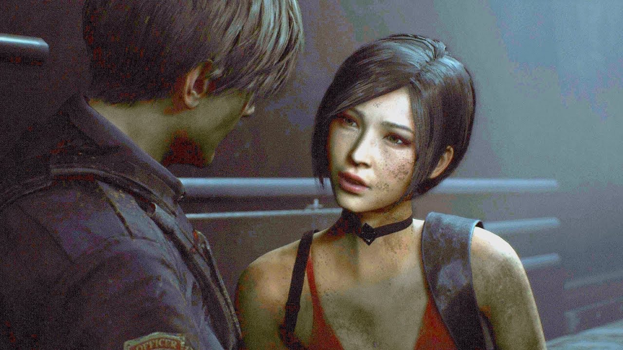 Leon finds a Injured Ada Wong +They Share a Kiss! | Resident Evil 2 ...