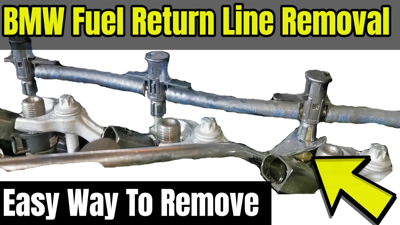 How To DIY Remove Diesel Injector Fuel Return Line Connectors on a BMW ...