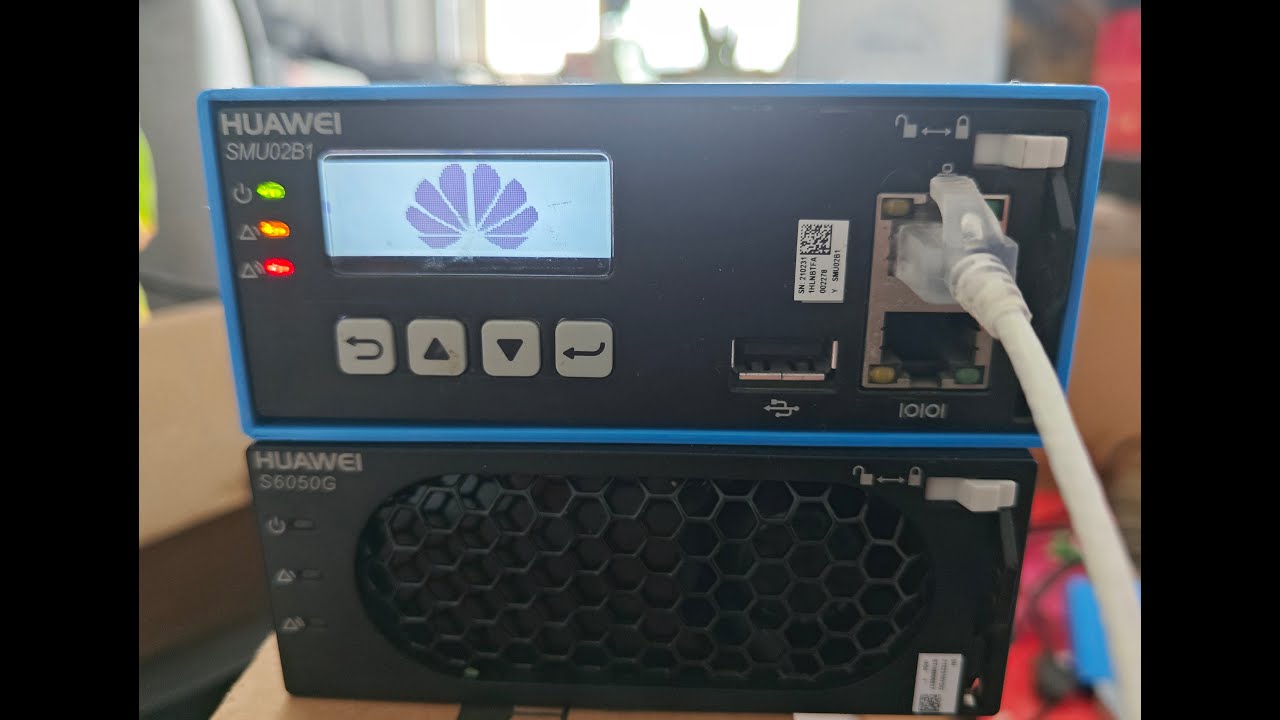 HUAWEI 华为SMU02B管理模块电源线和通讯线接线教程 - YouTube