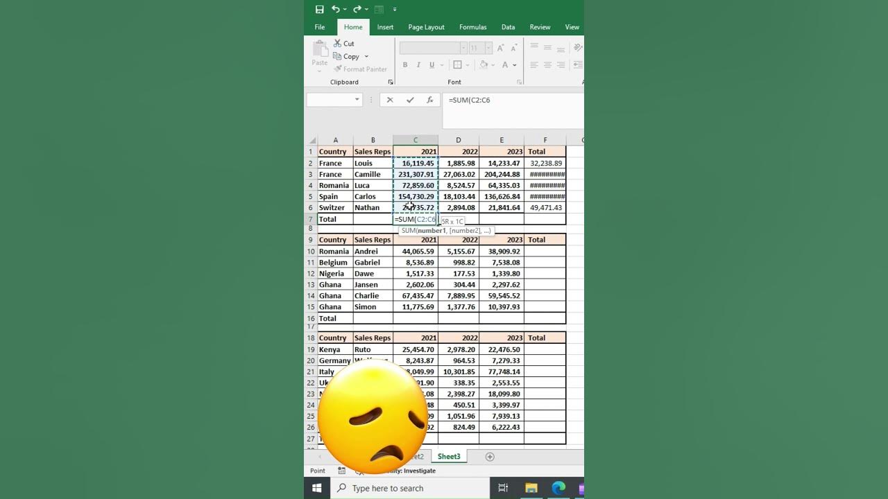 Do This Instead Of Using The Sum Function On Excel Exceltips Trending Exceltricks