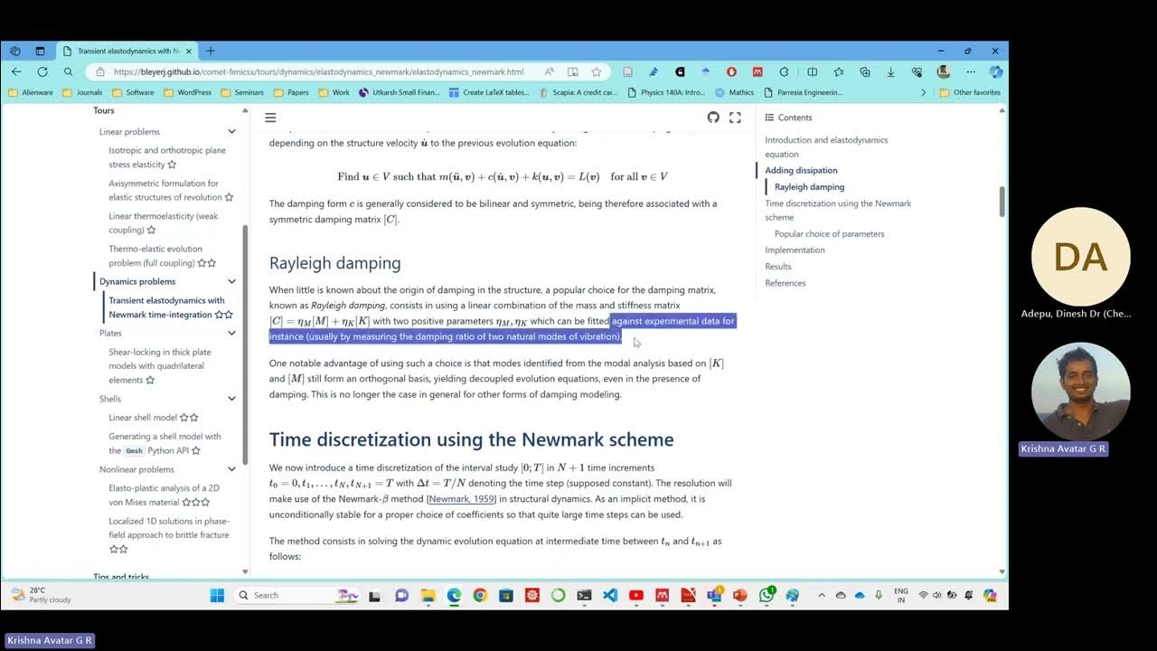 Tutorial Session 12 - Implementation in fenicsx (to be contd.) - YouTube