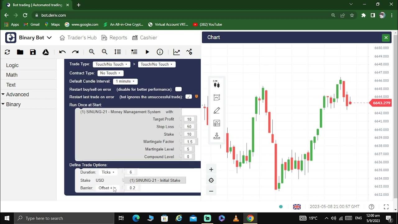 HOW TO DO MARKET ANALYSIS TO TRADE ON TOUCH/NO TOUCH TRADE TYPE ON DERIV BINARY BOT - YouTube