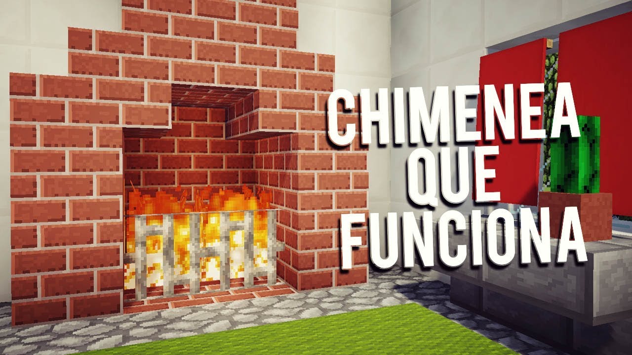 Como hacer una CHIMENEA que FUNCIONA en MINECRAFT - YouTube