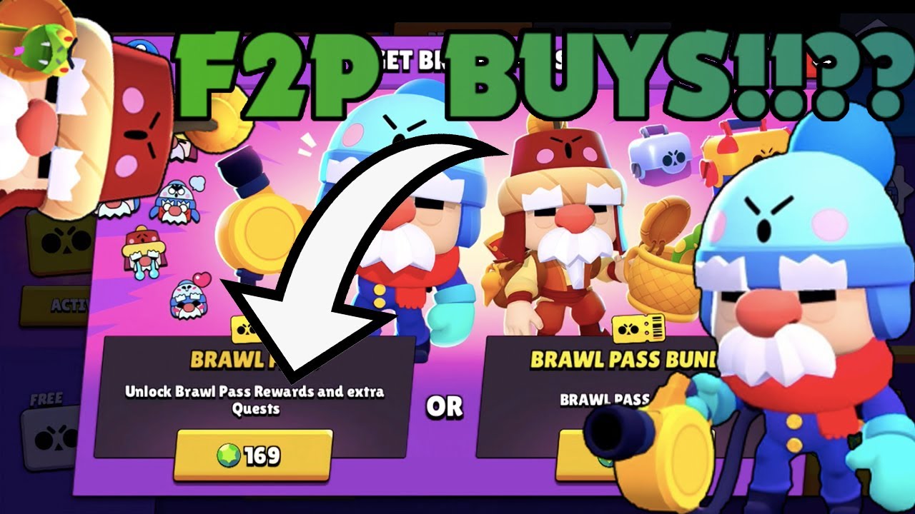F2P PURCHASES Brawl Pass!!?? | Brawl Stars - YouTube