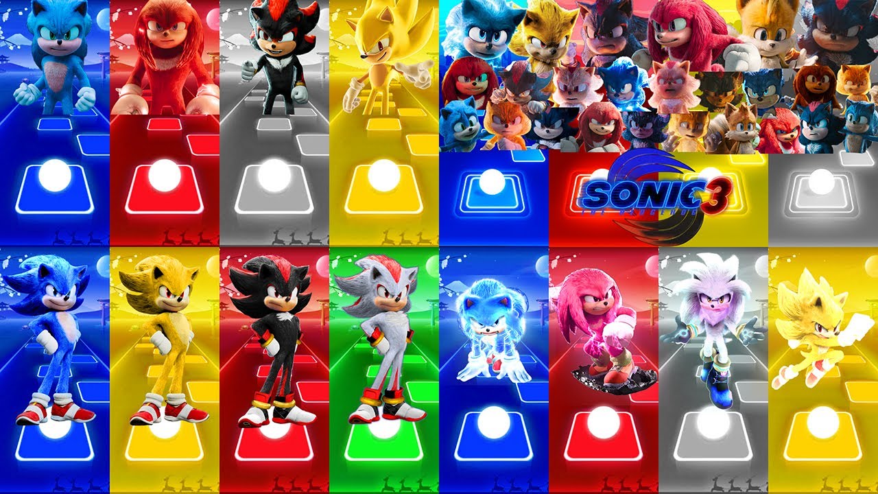 All Characters Mega-Mix : Sonic The Hedgehog 🔴 Knuckles 🔴 Shadow The ...