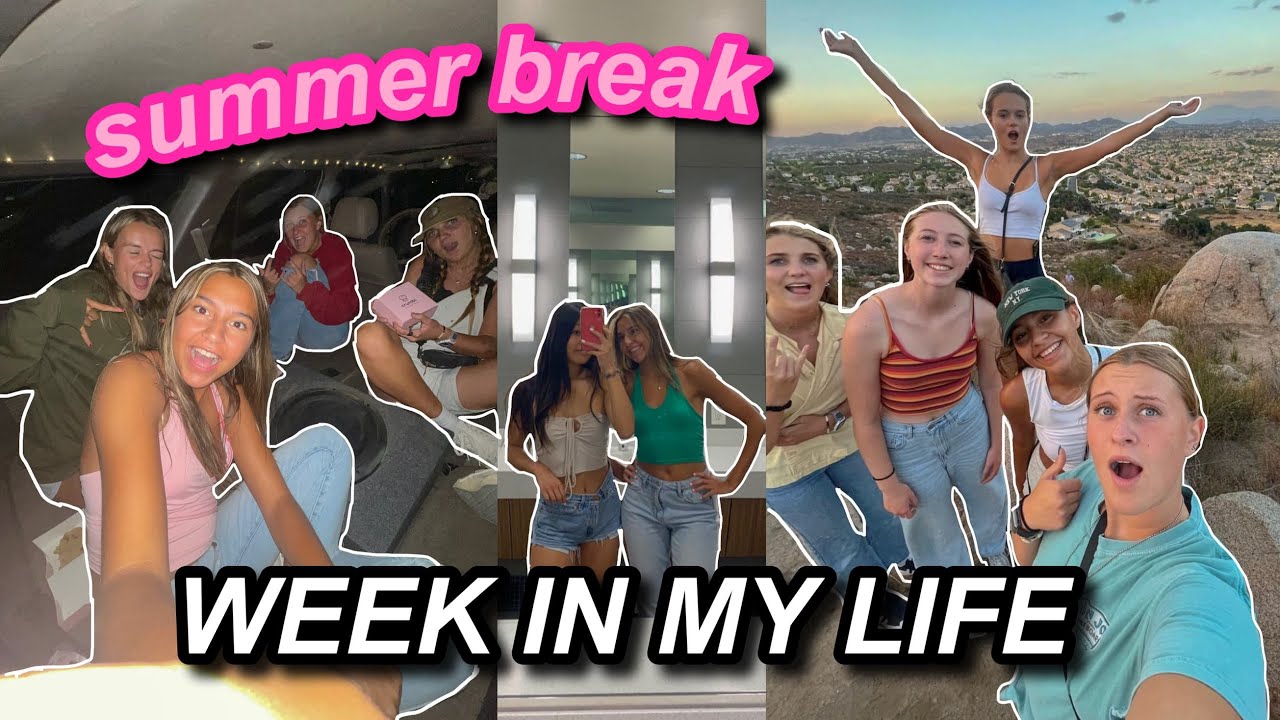 summer break vlog I week in my life & summer bucketlist ideas - YouTube