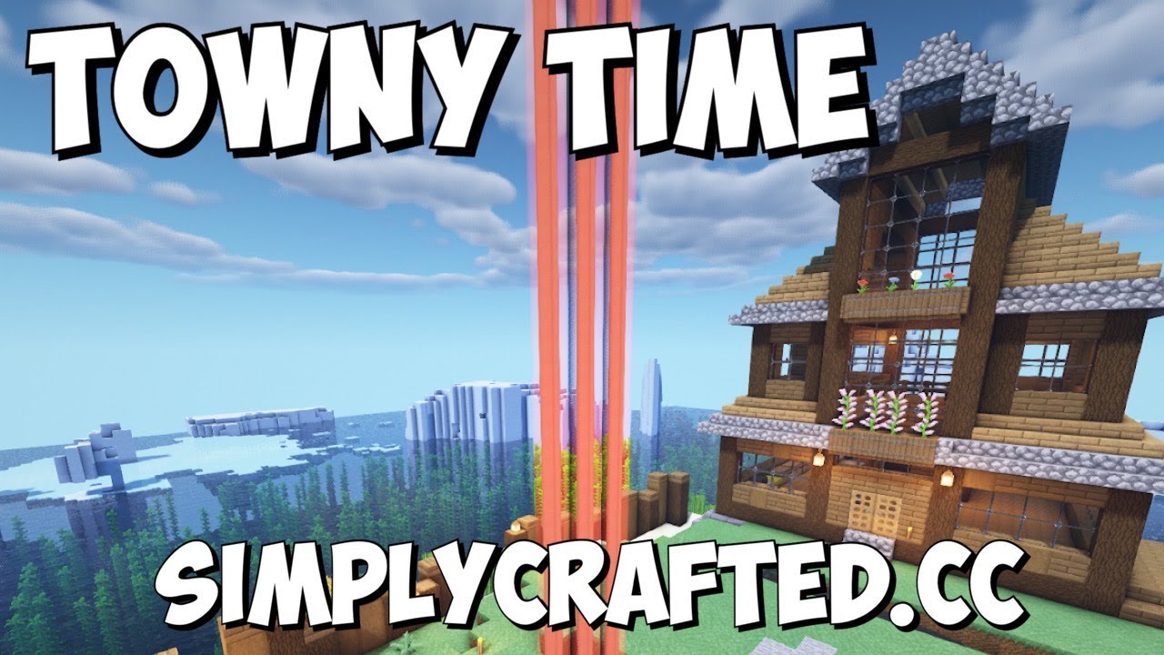 Minecraft Towny - Early Days in SimplyCrafted.cc | Useful Commands - YouTube