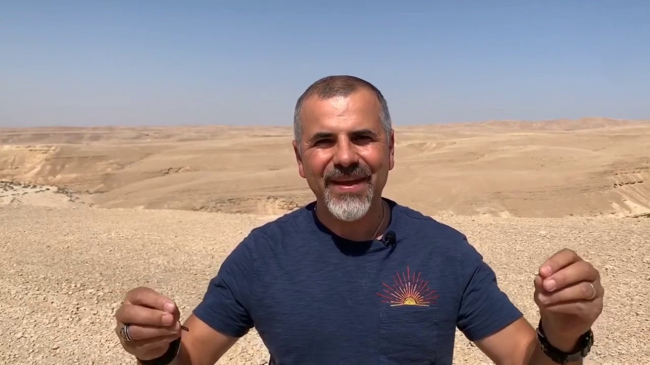 Pastor Israel sharing a message from the stunning Israeli desert ...