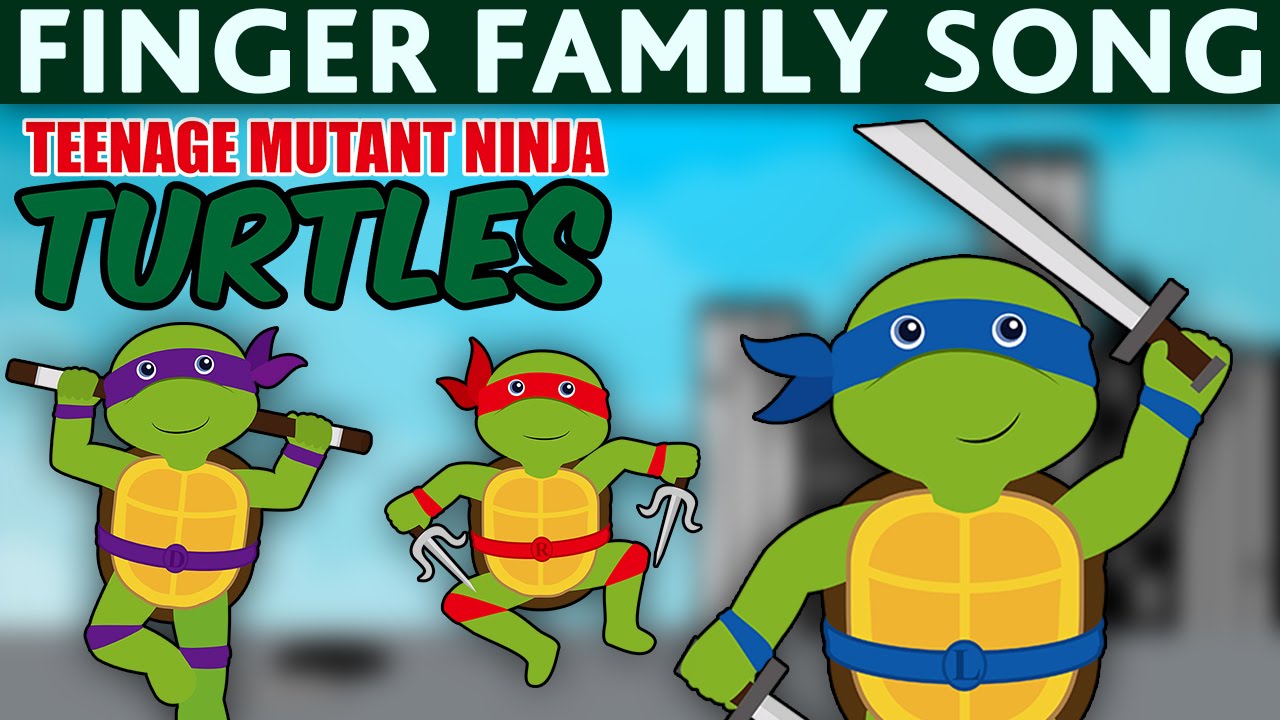 Daddy Finger Song TEENAGE MUTANT NINJA TURTLES TMNT Leonardo ...