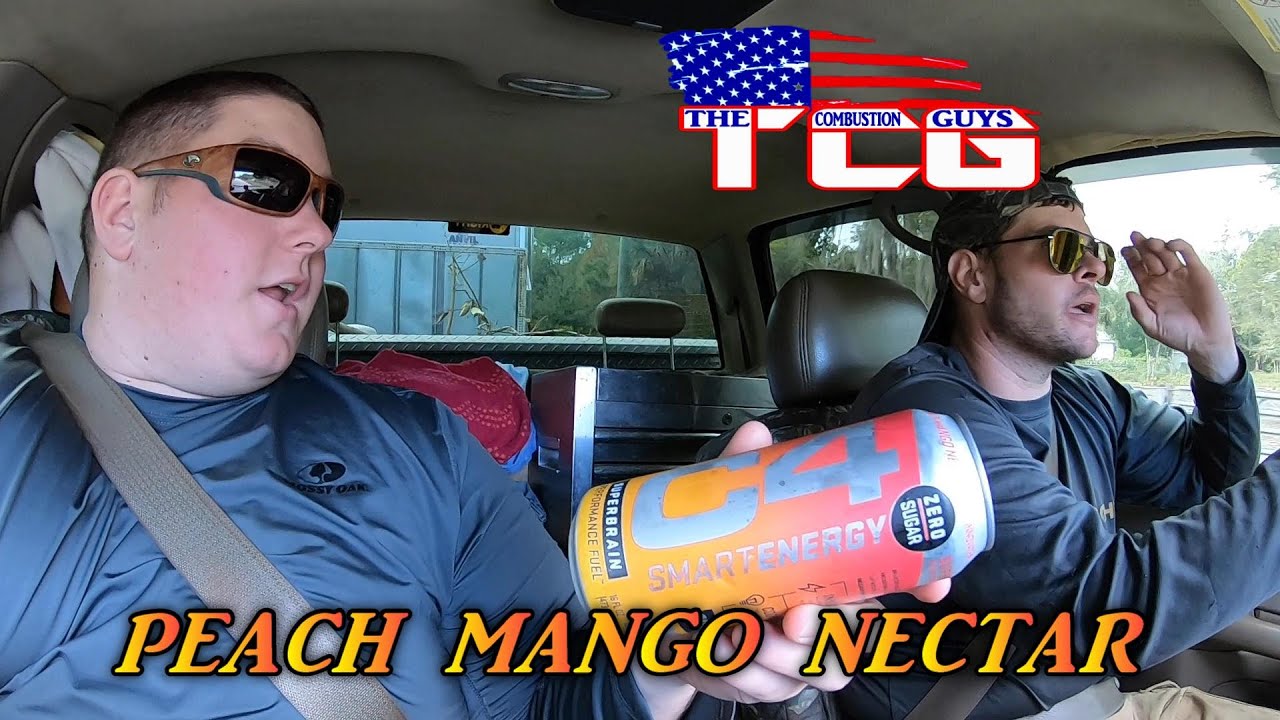 TRYING C4 ENERGY PEACH MANGO NECTAR ENERGY DRINK MONDAY - YouTube