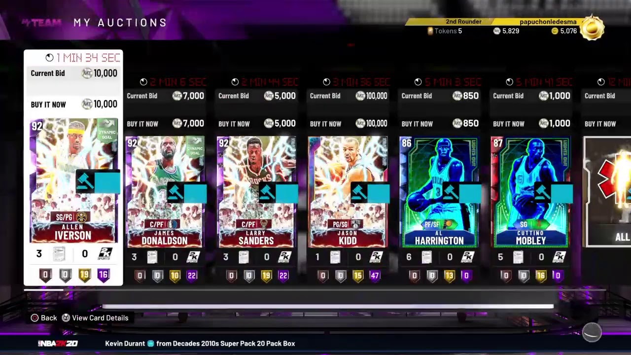 NBA 2K 20 live stream myteam new locker codes pack opening - YouTube