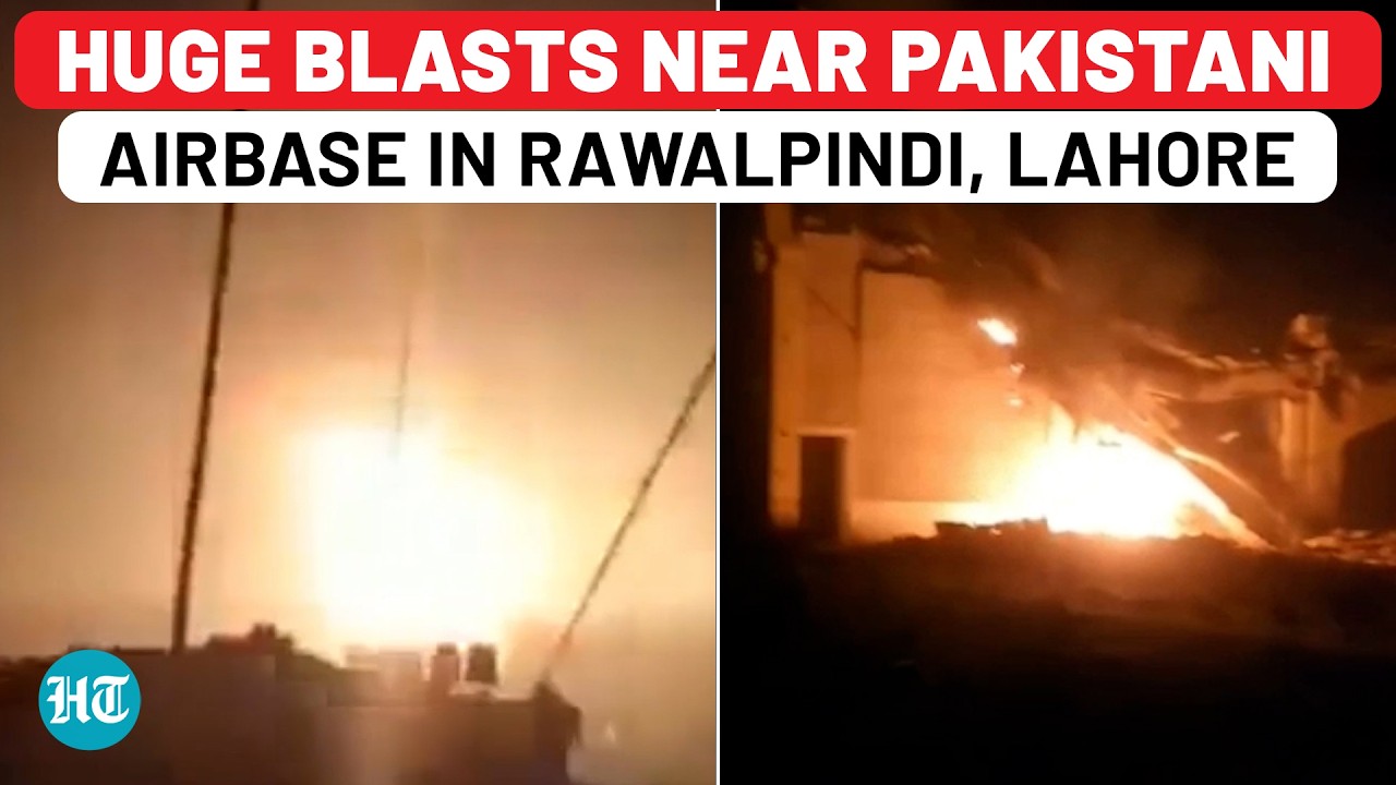 Huge Blasts Near Pakistan Airbase In Rawalpindi & Lahore, Hrs After Drone Attack On India|Op ...