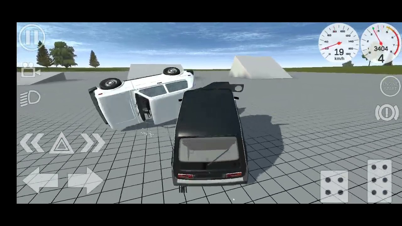 Simple Car Crash Physics Simulator Jump Crash 1 - YouTube