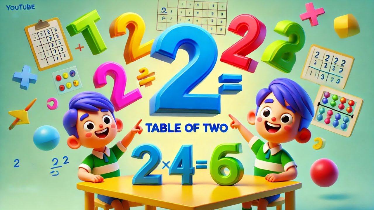Master Multiplication with the TIMES TABLE of 2 - YouTube