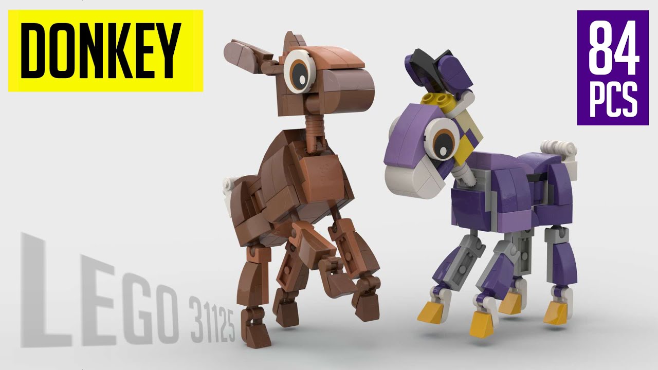 A Donkey With Only 84 Pieces From LEGO 31125 | CUTE BUILD | 98 - YouTube