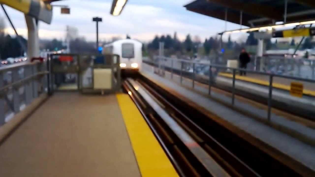 Skytrain vancouver renfrew station - YouTube