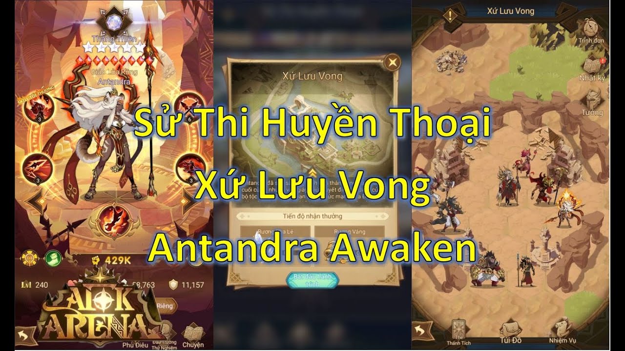 Hướng Dẫn Sử Thi Huyền Thoại Xứ Lưu Vong Antandra Awaken - Afk Arena ...
