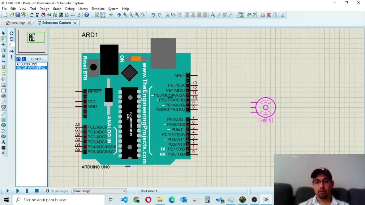SERVOMOTOR CON ARDUINO Y PROTEUS - YouTube