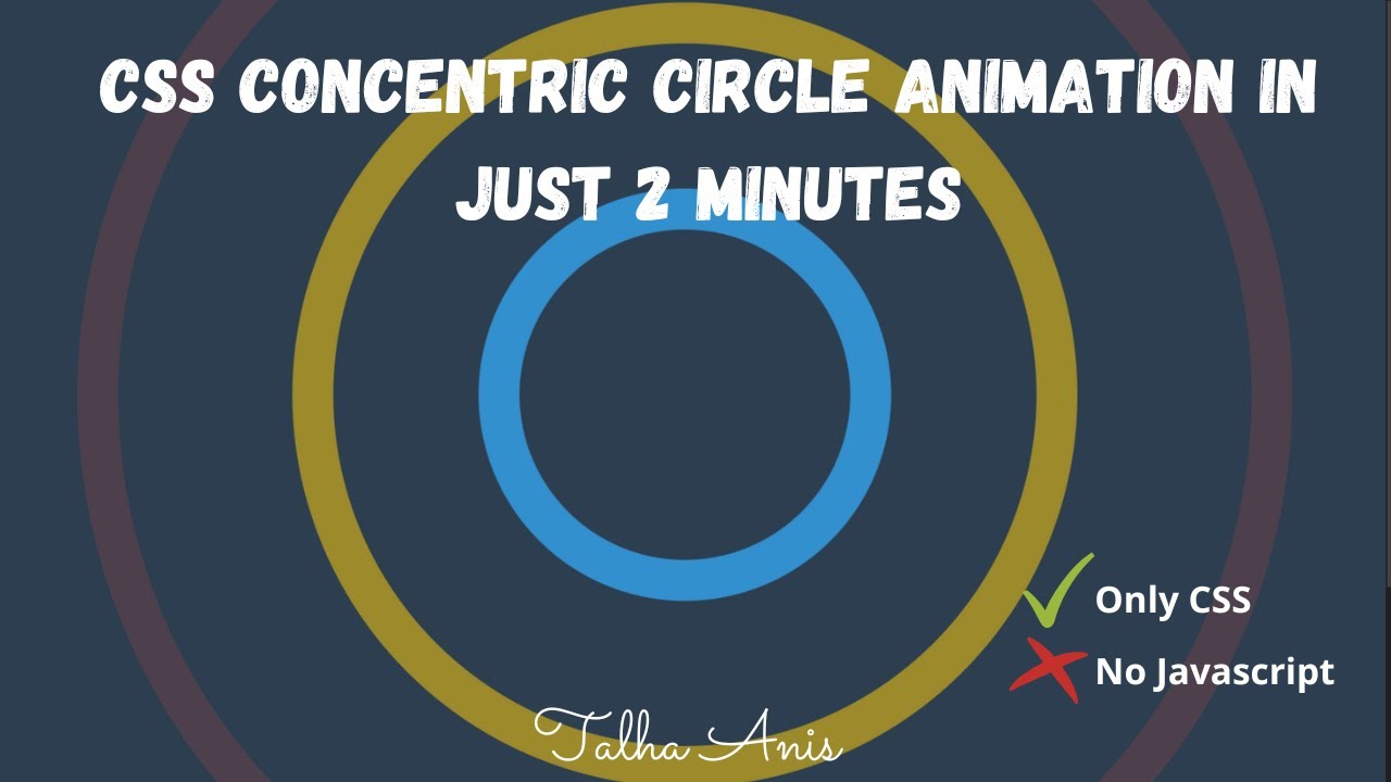 CSS Concentric-Circles Animation In Less than 2 minutes! - YouTube