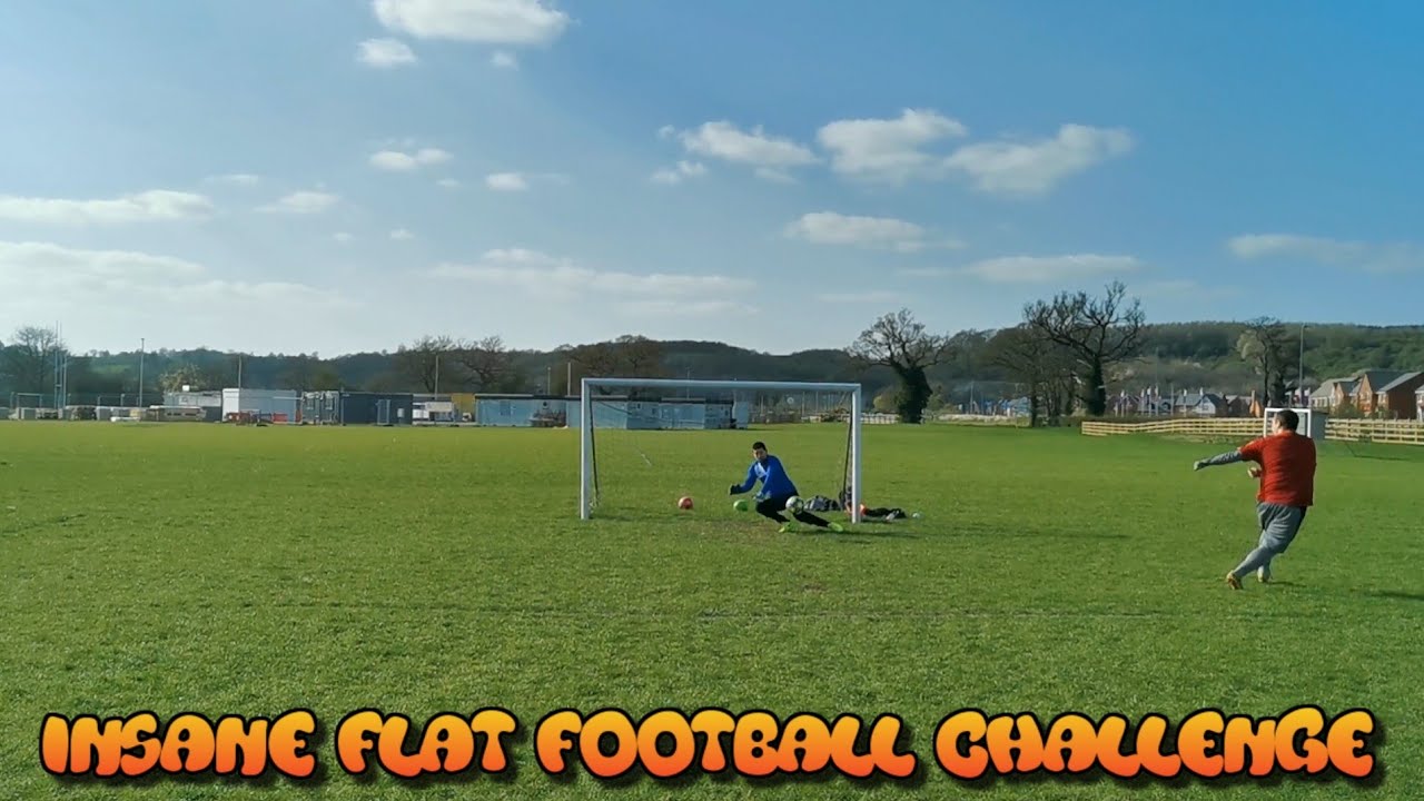 Insane Flat Football Challenge!!! - YouTube