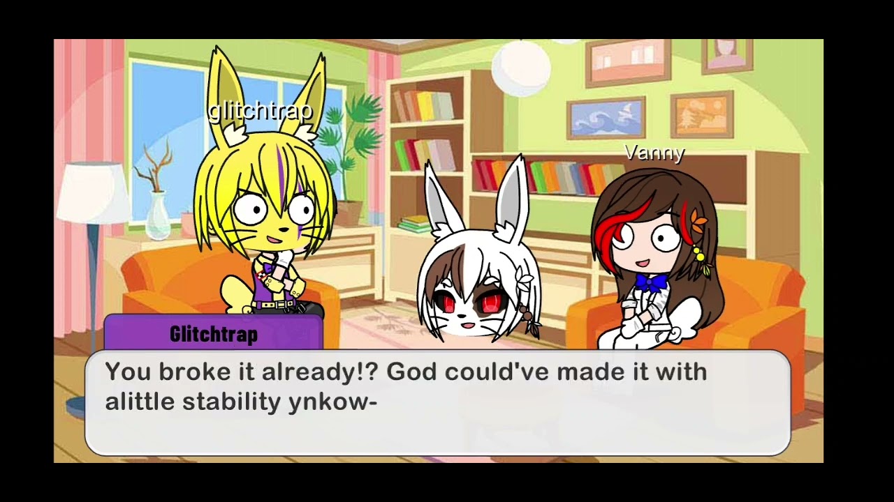 Vanny and glitchtrap scene.. if glitchtrap and vanny where like ...