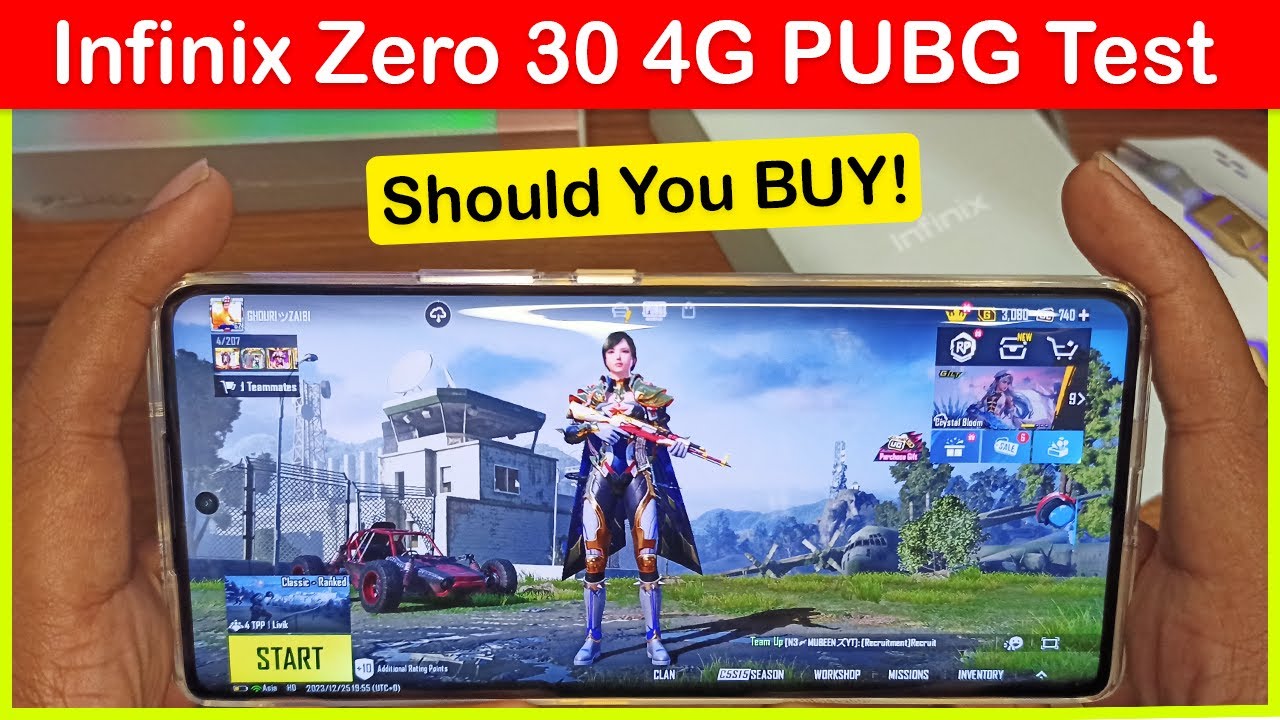 Infinix Zero 30 4G PUBG Test | Infinix Zero 30 4G PUBG Graphics ...