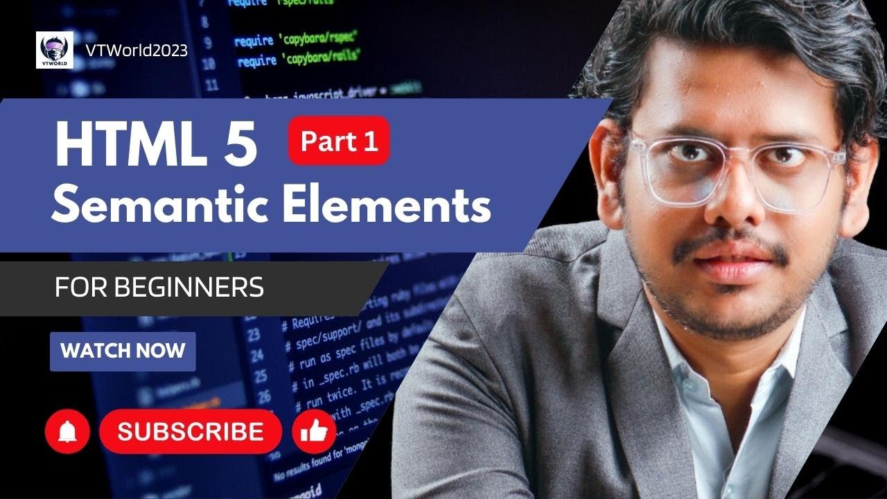 Html5 Tutorial Semantic Elements Part 1 For Beginners In Hindi 2023 Youtube