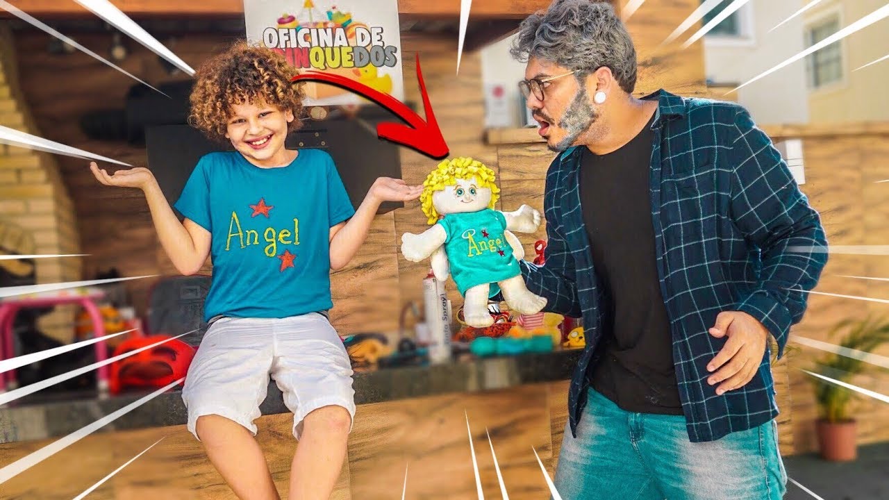 O BONECO DE PANO QUE VIROU HUMANO! - Historinha em Português (Isaac do ...