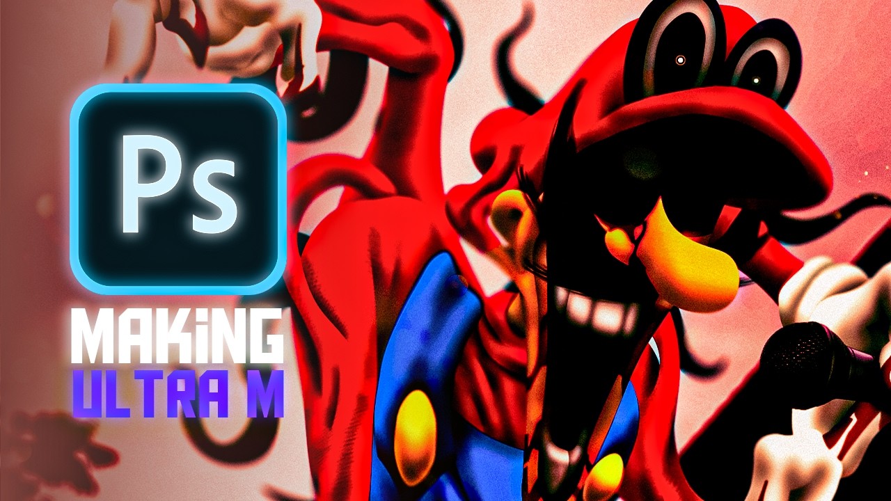 Making Ultra M in Photoshop | FNF: Mario's Madness - YouTube