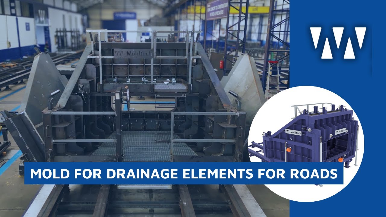 MOULD FOR DRAINAGE ELEMENTS FOR ROADS - YouTube