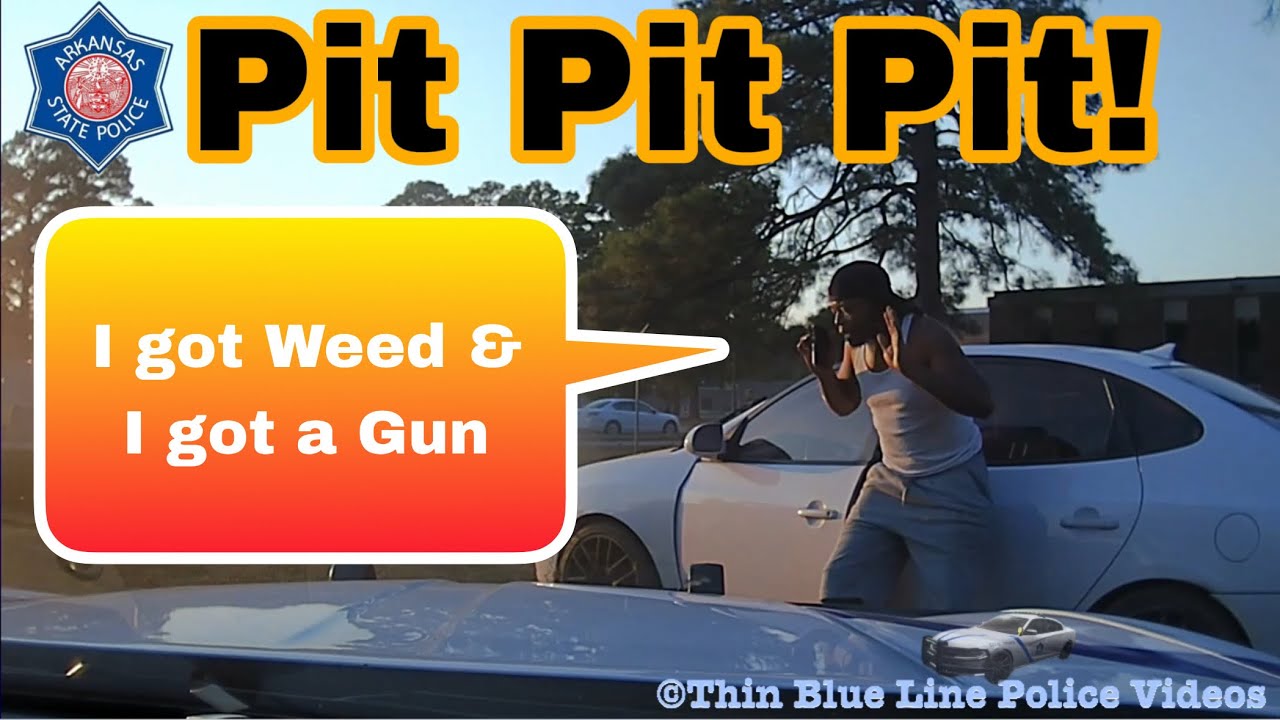 Dash Cam: Arkansas State Police Pursuit & Pit. Weed & Gun Possession ...