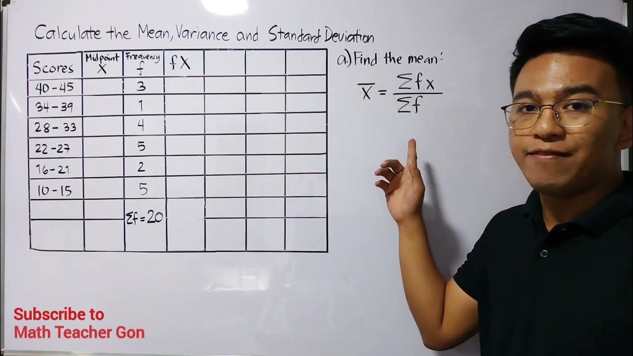 Statistics: How to Calculate Mean, Variance and Standard Deviation of ...